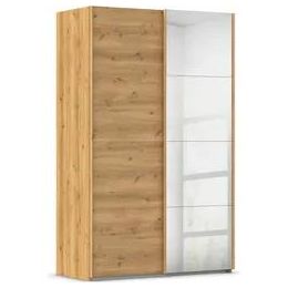 Schwebet&uuml;renschrank Rauch "Kleiderschrank Schrank Garderobe Schlafzimmerschrank EVELYN", braun (asteiche), B:137cm H:223cm T:68cm, Holzwerkstoff, Schr&auml;nke, Schwebet&uuml;renschrank, in elegantem Stil mit Spiegel 5 Breiten viel Stauraum MADE IN GERMANY