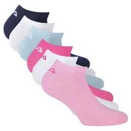 Sneakersocken Fila "Socken 6er Pack", Damen, Gr. 39-42, bunt (mehrfarbig), Obermaterial: 75% Baumwolle CO. 23% Polyester PES. 2% Elasthan EL., Socken Sneakersocken