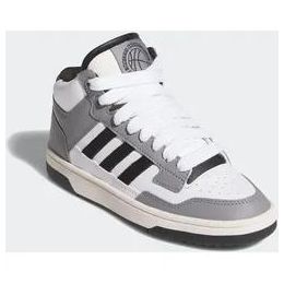 Sneaker Adidas SPORTSWEAR "RAPID COURT MID", M&auml;dchen, Gr. 38,5, schwarz-wei&szlig; (grau three, core schwarz, ftwr wei&szlig;), Leder, Synthetik, Schuhe Sneaker, Sneaker, Schn&uuml;rboots, Winterschuhe, f&uuml;r Kinder & Jugendliche