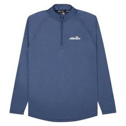 Longsweatshirt Ellesse "Longsleeve Bovaro 1/2 Zip Top", Herren, Gr. L, blau, Obermaterial: 100% Polyester PES., Sweatshirts