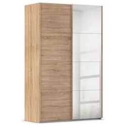 Schwebet&uuml;renschrank Rauch "Kleiderschrank Schrank Garderobe Schlafzimmerschrank EVELYN", braun (eiche sonoma), B:137cm H:223cm T:68cm, Holzwerkstoff, Schr&auml;nke, Schwebet&uuml;renschrank, in elegantem Stil mit Spiegel 5 Breiten viel Stauraum MADE IN GERMANY
