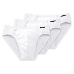 Slip Schiesser "Slip 3er Pack", Herren, Gr. S, wei&szlig;, Obermaterial: 95% Baumwolle CO. 5% Elasthan EL., Unterhosen Slip