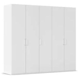 Dreht&uuml;renschrank Rauch "Kleiderschrank Schrank Garderobe Schlafzimmerschrank EVELYN", wei&szlig; (alpinwei&szlig;), B:251cm H:223cm T:60cm, Holzwerkstoff, Schr&auml;nke, Dreht&uuml;renschrank, in elegantem Stil, viel Stauraum 4 Breiten und 2 H&ouml;hen MADE IN GERMANY