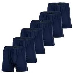 Boxershorts YOURBASICS "Boxershort 6er Pack", Herren, Gr. XL, blau, Obermaterial: 100% Baumwolle CO., Unterhosen