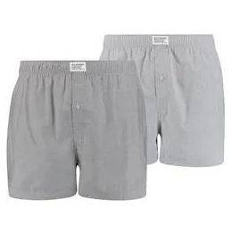 Levi's Webboxer LEVI'S "Web-Boxershorts 2er Pack", Herren, Gr. M, grau, Obermaterial: 100% Baumwolle CO., Unterhosen