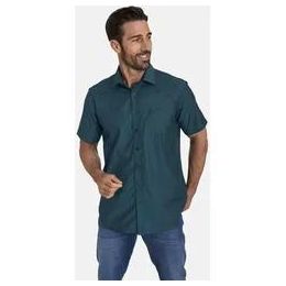 Kurzarmhemd Jan Vanderstorm "Doppelpack Hemd EVIN", Herren, Gr. XL, blau (wei&szlig; petrol), Obermaterial: 100% Baumwolle CO., unifarben, comfort fit normal, Hemden