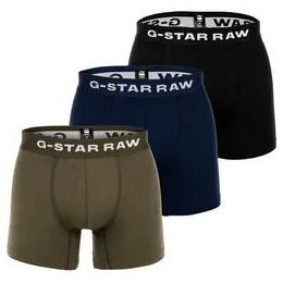 G-Star Raw Boxershorts G-STAR "Boxershort Boxer briefs 3 pack 3er Pack", Herren, Gr. XXL, bunt (blau, schwarz, gr&uuml;n), Obermaterial: 95% Baumwolle CO. 5% Elasthan EL., Unterhosen
