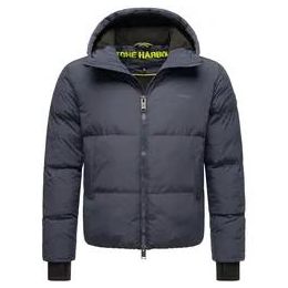 Steppjacke STONE HARBOUR "Tayroos XX", Damen, Gr. L (52), blau (navy), Obermaterial: 100% Nylon. Futter: 100% Polyester. Wattierung: 100% Polyester. &Auml;rmelfutter: 100% Polyester, l&auml;ssig geschnitten h&uuml;ftbedeckend, hoch geschlossener Ausschnitt, &Auml;rmel ohne &Auml;rmelschlitz normaler Saum mit Daumenl&ouml;chern, Jacken Steppjacke, Gesteppte Herren Winterjacke mit Kapuze