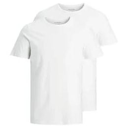 Jack & Jones T-Shirt JACK & JONES "T-Shirt JACBASIC CREW NECK TEE 2PK 2er Pack", Damen, Gr. L, wei&szlig;, Obermaterial: 100% Baumwolle CO., Shirts T-Shirt