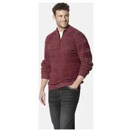 Troyer Babista "Pullover ROSSITERA", Herren, Gr. XL, rot (rot gemustert), Obermaterial: 100% Baumwolle CO., mehrfarbig, Pullover Troyer
