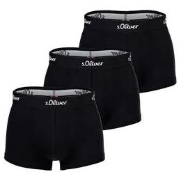 Boxershorts s.Oliver "Boxershort 3er Pack", Herren, Gr. XXL, schwarz, Obermaterial: 92% Baumwolle CO. 8% Elasthan EL., Unterhosen
