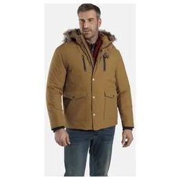 Outdoorjacke CHARLES COLBY "Jacke SIR CLARENCE", Herren, Gr. 68, gelb (ocker), Obermaterial: 100% Polyamid ECONYL PA ECONYL., Jacken Outdoorjacke