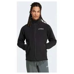 Fleecejacke Adidas TERREX "MT ESS FZ FL", Herren, Gr. XXL, schwarz, Obermaterial: 100% Polyester, Jacken Fleecejacke