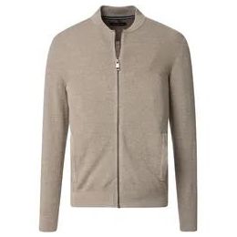 Strickjacke Casamoda "Casamoda Strickjacke uni", Herren, Gr. 6XL, beige, 100% Baumwolle, Strickjacken Strickjacke