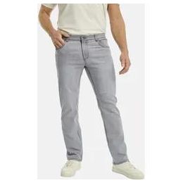 5-Pocket-Jeans Jan Vanderstorm "Tiefbundjeans SEIBOLD", Herren, Gr. 33, N-Gr, grau (hellgrau), Obermaterial: 78% Baumwolle CO. 20% Polyester COOLMAX PES(Coolmax). 2% Elasthan EL., Jeans 5-Pocket-Jeans