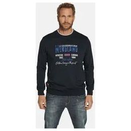 Sweatshirt Jan Vanderstorm "Doppelpack Sweatshirt BOTU", Herren, Gr. 7XL, blau (petrol dunkelblau), Obermaterial: 100% Baumwolle CO., Sweatshirts Sweatshirt