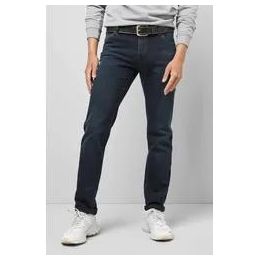 5-Pocket-Jeans MEYER "M5 Regular", Herren, Gr. 34, L&auml;nge 30, blau (dunkelblau), 98% Baumwolle, 2% Elasthan, unifarben, Basic, regular fit lang, Jeans 5-Pocket-Jeans, M5 Regular im Five Pocket Style