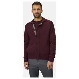 Strickjacke Babista "Strickjacke ROBLOTE", Herren, Gr. L, lila (dunkelrot), Obermaterial: 50% Wolle mw. 50% Polyamid ECONYL PA ECONYL., Strickjacken Strickjacke