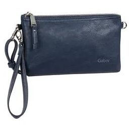 Abendtasche Gabor "Emmy", Damen, Gr. B/H/T: 22,5cm x 13,5cm x 4,5cm, blau, Polyurethan, Polyurethan (PU), clean, gepflegt, unifarben, Taschen Abendtasche, aus weichem Lederimitat als praktisch l&auml;ssige "Bag in Bag" tragbar