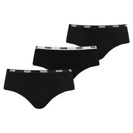 Panty Puma "Panty 3er Pack", Damen, Gr. XS, schwarz, Obermaterial: 95% Baumwolle CO. 5% Elasthan EL., Unterhosen Panty