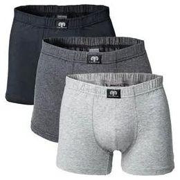 Boxershorts Ceceba "Boxershort Pants 3er Pack 3er Pack", Herren, Gr. 3XL, grau, Obermaterial: 95% Baumwolle CO. 5% Elasthan EL., Unterhosen