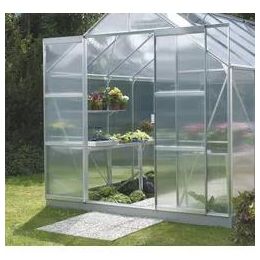 Schiebet&uuml;r Vitavia, transparent (t&uuml;rerweiterung mer o. glas, alu), B:60cm, Aluminium, T&uuml;ren, F&uuml;r alle Merkur-Gew&auml;chsh&auml;user mit Hohlkammer-Verglasung