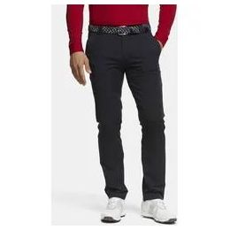 Chinos MEYER "Augusta", Herren, Gr. 33, L&auml;nge 32, marine, 88% Polyamid, 12% Elasthan, unifarben, figurumspielend lang, Hosen, High Performance 4-Way-Stretch, aus der Golf Serie