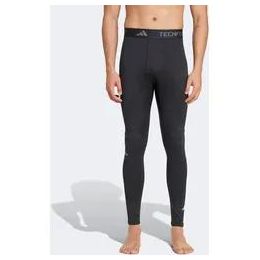 Trainingstights Adidas PERFORMANCE "TECHFIT COLD.RDY TRAINING LANGE LEGGINGS", Herren, Gr. S, N-Gr, schwarz (schwarz, normal, gr.), Obermaterial: 93% Polyester, 7% Elasthan, Hosen