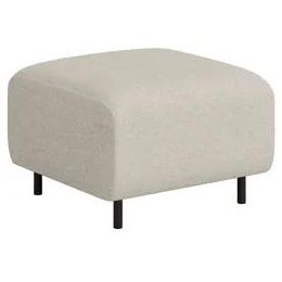 Polsterhocker Home Affaire "ARROS klein mit Wellenunterfederung, Ma&szlig;e B/T/H: 70/70/46 cm", beige (creme), B:70cm H:46cm T:70cm, 100% Polyester, Hocker, Polsterhocker, passend zur Serie, in hochwertiger Verarbeitung