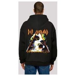 Kapuzenpullover F4NT4STIC "Def Leppard Hysteria", Herren, Gr. L, schwarz, Obermaterial: 100% Baumwolle, oversize, Pullover Kapuzenpullover, Premium Qualit&auml;t