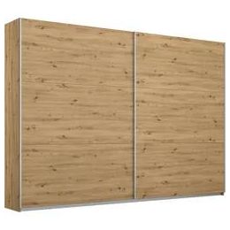 Schwebet&uuml;renschrank Rauch "AURELIO Kleiderschrank Garderobe TOPSELLER", braun (eiche artisan), B:261cm H:210cm T:59cm, Holzwerkstoff, Schr&auml;nke, Schwebet&uuml;renschrank, 3 verschiedene Ausstattungsvarianten Griffe aus Metall MADE IN GERMANY