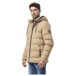 Cipo & Baxx Winterjacke CIPO & BAXX "Jacke", Herren, Gr. 3XL, beige, Stoff, 100% Polyester, unifarben, regular fit normal, Jacken Winterjacke, im Steppdesign