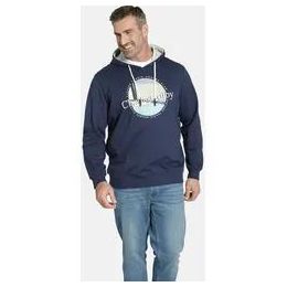 Kapuzensweatshirt CHARLES COLBY "Sweatshirt EARL COLUM", Herren, Gr. XXL, blau (dunkelblau), Obermaterial: 100% Baumwolle CO., Sweatshirts