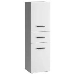 Midischrank Inosign "Skara", wei&szlig;, B:38cm H:130cm T:35cm, Holzwerkstoff, Schr&auml;nke, Midischrank, verstellbarer Einlegeb&ouml;den hinter jeder T&uuml;r, Breite 38 cm, H&ouml;he 130 cm