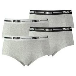 Panty Puma "Panty 4er Pack", Damen, Gr. S, grau, Obermaterial: 57% Baumwolle CO. 38% Modal CMD. 5% Elasthan EL., Unterhosen Panty