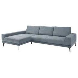 Ecksofa "SO 3600 optimaler Sitzkomfort in Federkern o. Kaltschaum, 2 Sitzh&ouml;hen", blau (kama blau), B:293cm H:87cm T:180cm, 100% Polyester, SET ONE BY Musterring, Sofas, Ecksofa, Sitzh&ouml;he 44 cm, Kaltschaum, B 293 x T 180 cm, Kama blue