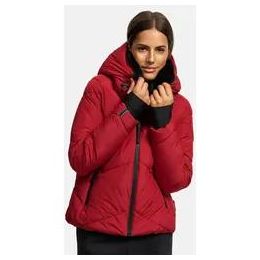 Winterjacke Marikoo "Simaraa", Damen, Gr. S, rot (dunkelrot), Obermaterial: 100% Polyester; Innenseite: 100% Polyester; Fellimitat: 100% Polyester, Jacken Winterjacke, mit abnehmbarem Kunstfellkragen