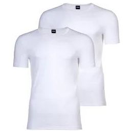Unterhemd BOSS "Unterhemd TShirtRN 2P Modern 2er Pack", Herren, Gr. XL, N-Gr, wei&szlig;, Obermaterial: 95% Baumwolle CO. 5% Elasthan EL., Unterhemden Unterhemd