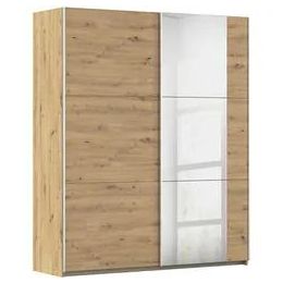 Schwebet&uuml;renschrank Rauch "Kleiderschrank Schrank Garderobe TOPSELLER AURELIO", braun (eiche artisan), B:175cm H:210cm T:59cm, Holzwerkstoff, Schr&auml;nke, Schwebet&uuml;renschrank, zeitloses Design, viele Farben, Breiten 175/218/261 cm MADE IN GERMANY, Topseller