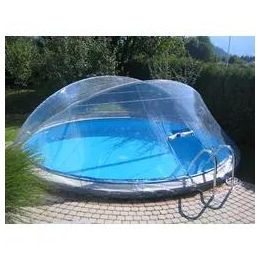 Poolverdeck KWAD "Cabrio Dome f&uuml;r runde Pools mit schmalem Handlauf", transparent, B:320cm H:160cm T:320cm, Polyvinylchlorid (PVC), Verdecke, in verschiedenen Gr&ouml;&szlig;en