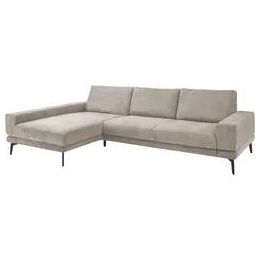 Ecksofa "SO 3600 optimaler Sitzkomfort in Federkern o. Kaltschaum, 2 Sitzh&ouml;hen", grau (kama stone), B:293cm H:87cm T:180cm, 100% Polyester, SET ONE BY Musterring, Sofas, Ecksofa, Sitzh&ouml;he 42 cm, Federkern, B 293 x T 180 cm, Kama stone