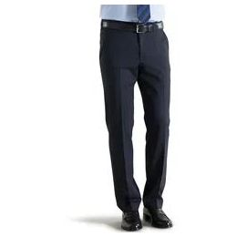 Chinos MEYER "Roma", Herren, Gr. 52, L&auml;nge 30, blau, 53% Polyester, 44% Wolle, 3% Elasthan, unifarben, regular fit lang, Hosen, mit Stretch-Dehnbund