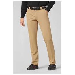 Chinos MEYER "Roma", Herren, Gr. 56, Normalgr&ouml;&szlig;en, braun (camel), 98% Baumwolle, 2% Elasthan, unifarben, regular fit lang, Hosen, mit Stretch-Dehnbund