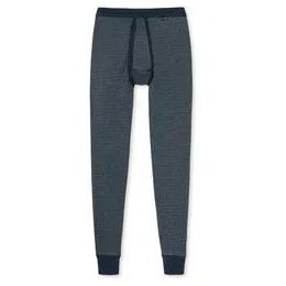 Lange Unterhose Schiesser "Lange Unterhose 1er Pack", Herren, Gr. M, blau (dunkelblau), Obermaterial: 100% Baumwolle CO., Unterhosen Lange Unterhose
