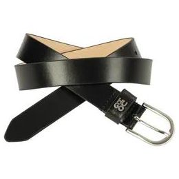 Lederg&uuml;rtel Hugo "Zoey_HU-GO_Sz25", Damen, Gr. 80, schwarz (schwarz 001), Leder, unifarben, G&uuml;rtel Lederg&uuml;rtel, mit Hugo Schriftzug