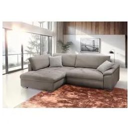 Ecksofa exxpo - SOFA FASHION "Casa Grande inkl. Bettfunktion & Bettkasten, bequem", braun (hellbraun, braun), B:268cm H:90cm T:178cm, Sofas, Ecksofa, Breite 268cm, L-Form, guter Sitzkomfort, gro&szlig;e Liegefl&auml;che