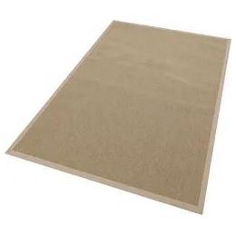 Teppich Dekowe "Naturino Rips", beige (natur), B:160cm H:7mm L:230cm, Kunstfaser, Teppiche, Teppich, Flachgewebe, Sisal-Optik, mit Bord&uuml;re, In- und Outdoor geeignet