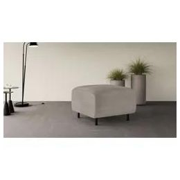 Polsterhocker Home Affaire "ARROS klein mit Wellenunterfederung, Ma&szlig;e B/T/H: 70/70/46 cm", grau (taupe), B:70cm H:46cm T:70cm, 100% Polyester, Hocker, Polsterhocker, passend zur Serie, in hochwertiger Verarbeitung