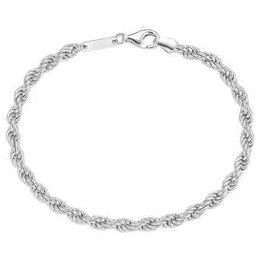 Armband "Kordelkette massiv, Silber 925" Gr. 21, silber, Giorgio Martello MILANO, Armb&auml;nder, Herren, 21cm, Silber 925 (Sterlingsilber), Armband