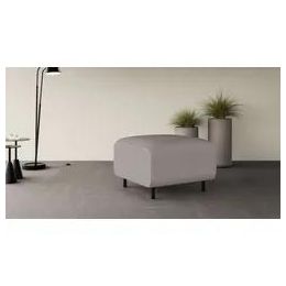 Polsterhocker Home Affaire "ARROS klein mit Wellenunterfederung, Ma&szlig;e B/T/H: 70/70/46 cm", grau (taupe), B:70cm H:46cm T:70cm, 100% Polyester, Hocker, Polsterhocker, passend zur Serie, in hochwertiger Verarbeitung